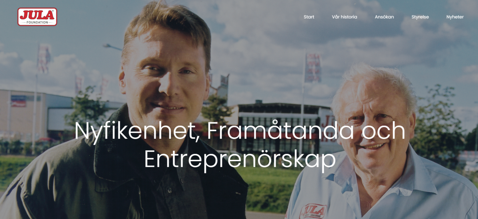 Jula Foundation lanserar sin hemsida – Jula Foundation